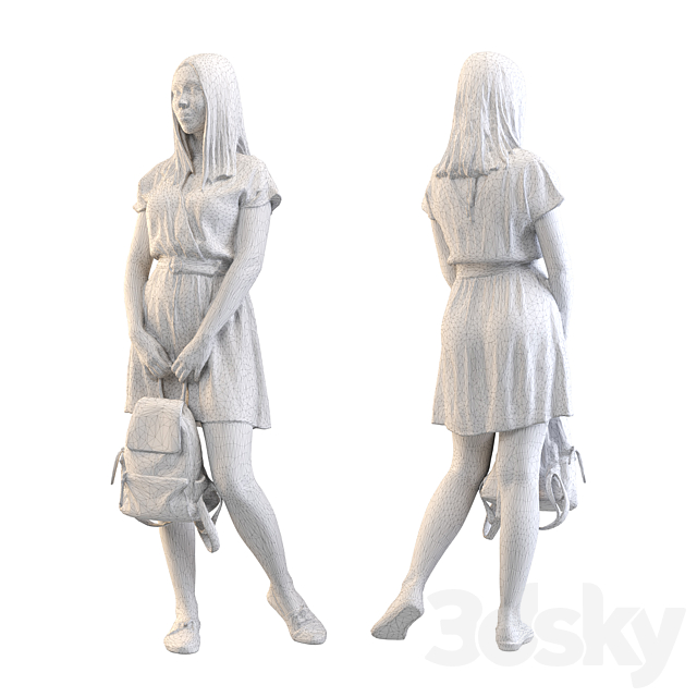 3d scan woman 13 - Creature - 3D Models