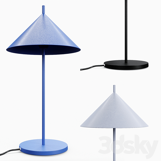 HKLiving metal triangle table lamp M - 4 colors - Table lamp - 3D Models