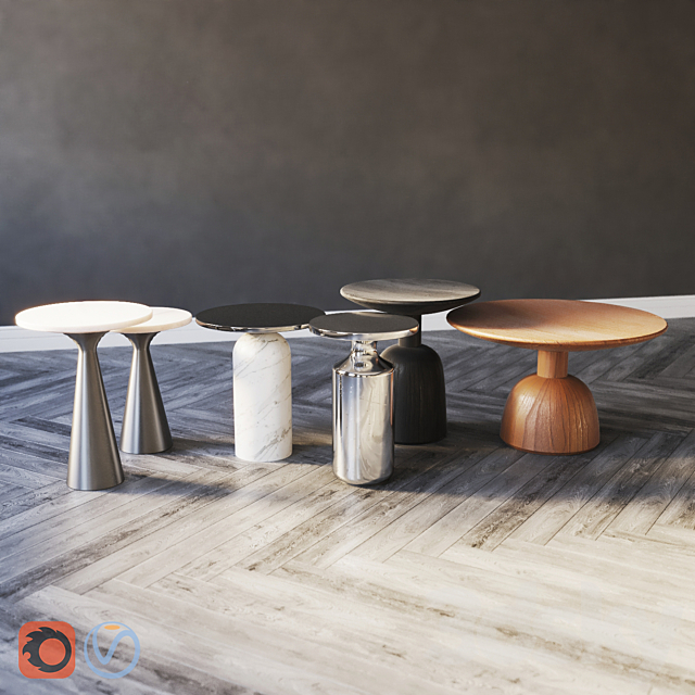 Side Tables - Vol.01 - Table - 3D Models