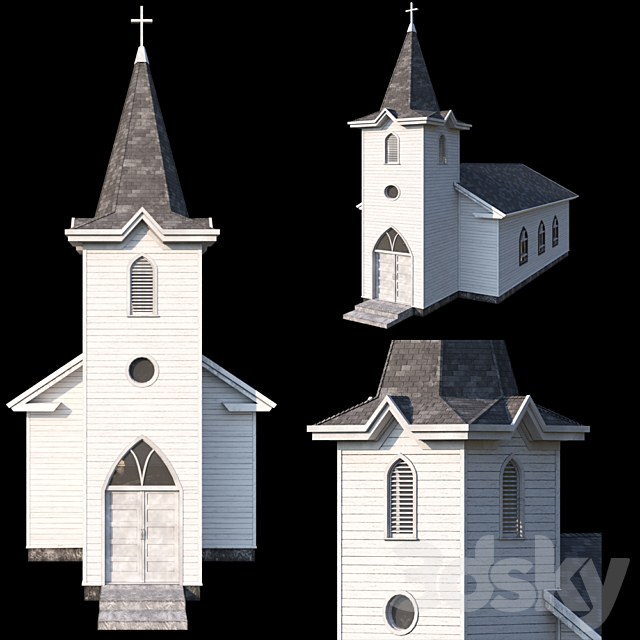 Catholic church - Building - 3D Models