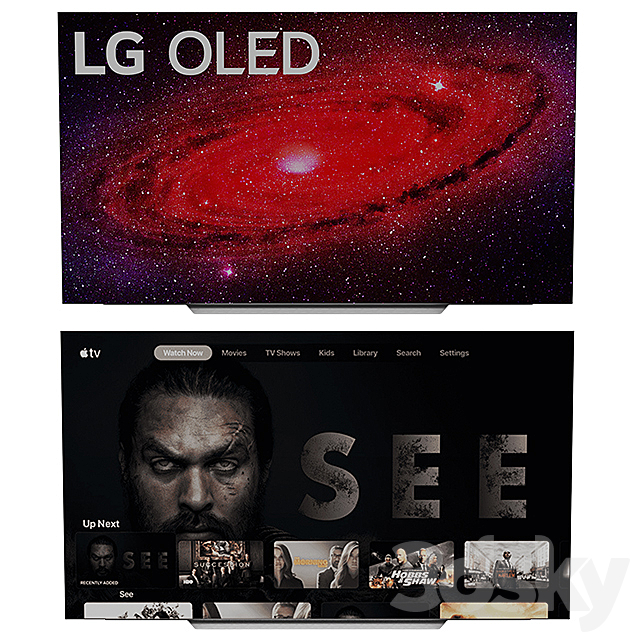 LG CX 65 4K Smart OLED 2021 / LG OLED65CXRLA - TV - 3D Models