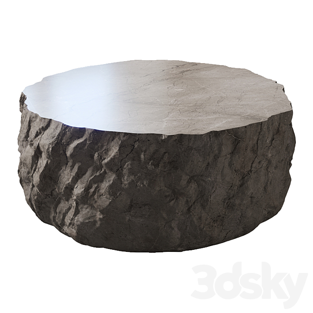 Stone table №2 - Table - 3D Models