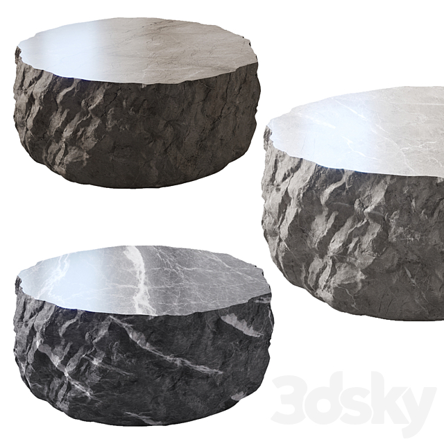 Stone table №2 - Table - 3D Models