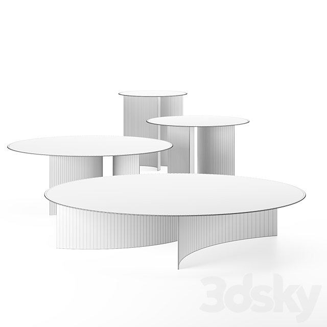 PIERRE | Coffee table by flou - Table - 3D Models