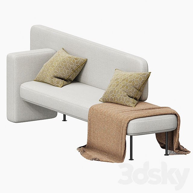 Pebble Sofa Pebble Benchsofa By Bolia Design By Glismand And Rüdiger Sofa 3d Models