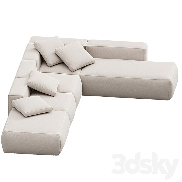 PEANUT B sofa 3 composition by Bonaldo - Sofa - 3D Models