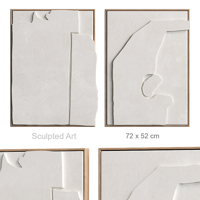 Sculpted Art2 relief - Frame - 3D Models