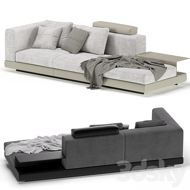 Minotti Connery Daybed - Sofa - 3D Models