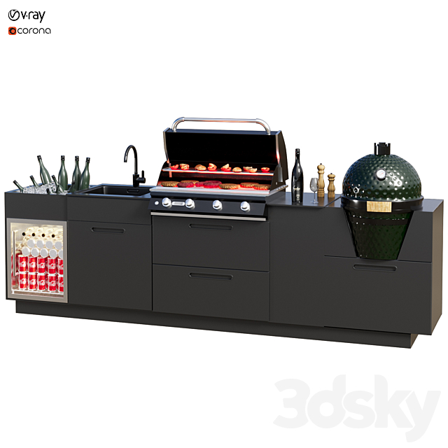 outdoor kitchen - 3D Models Collection