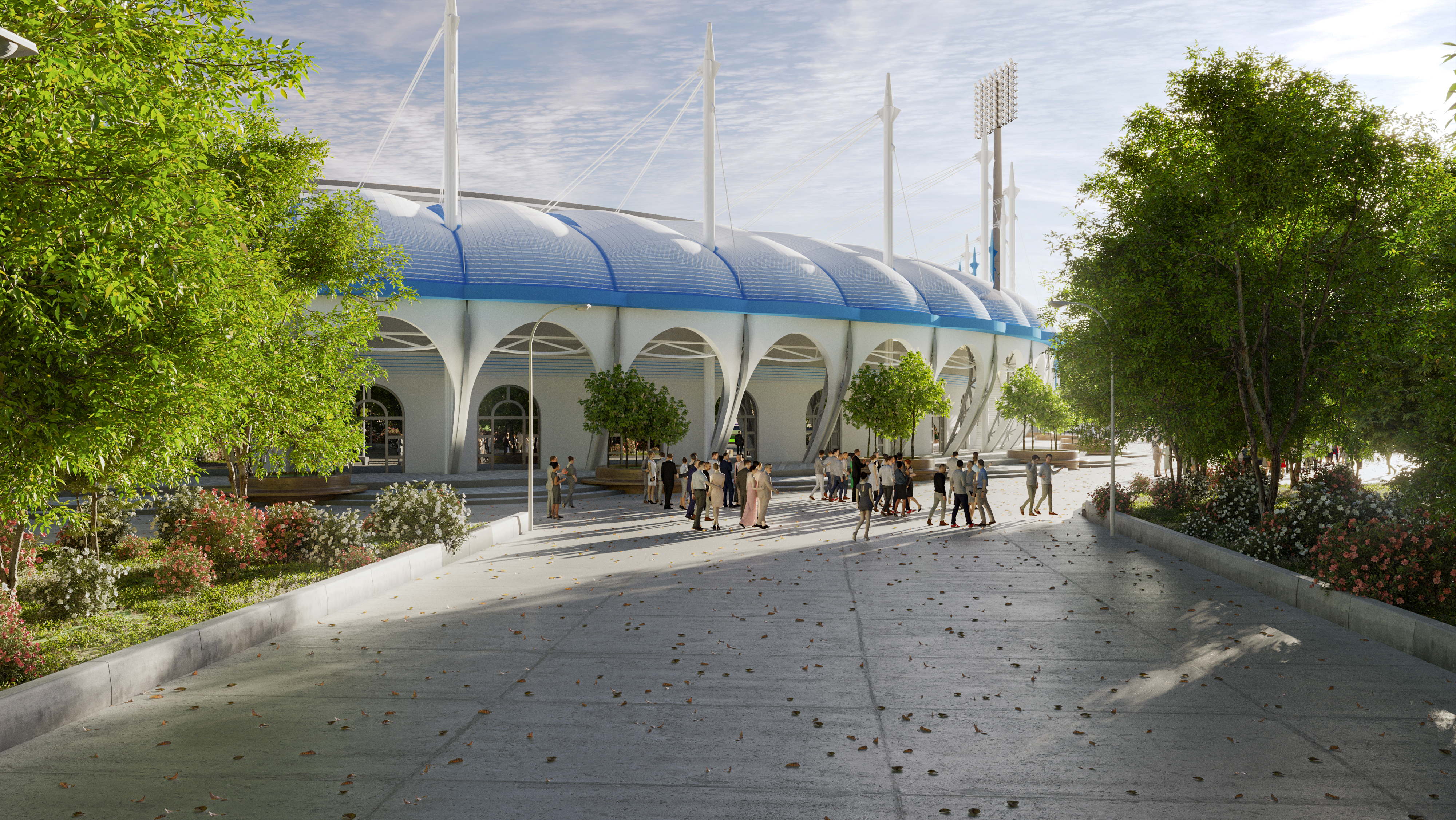 Football field project - Работа из галереи 3D Моделей