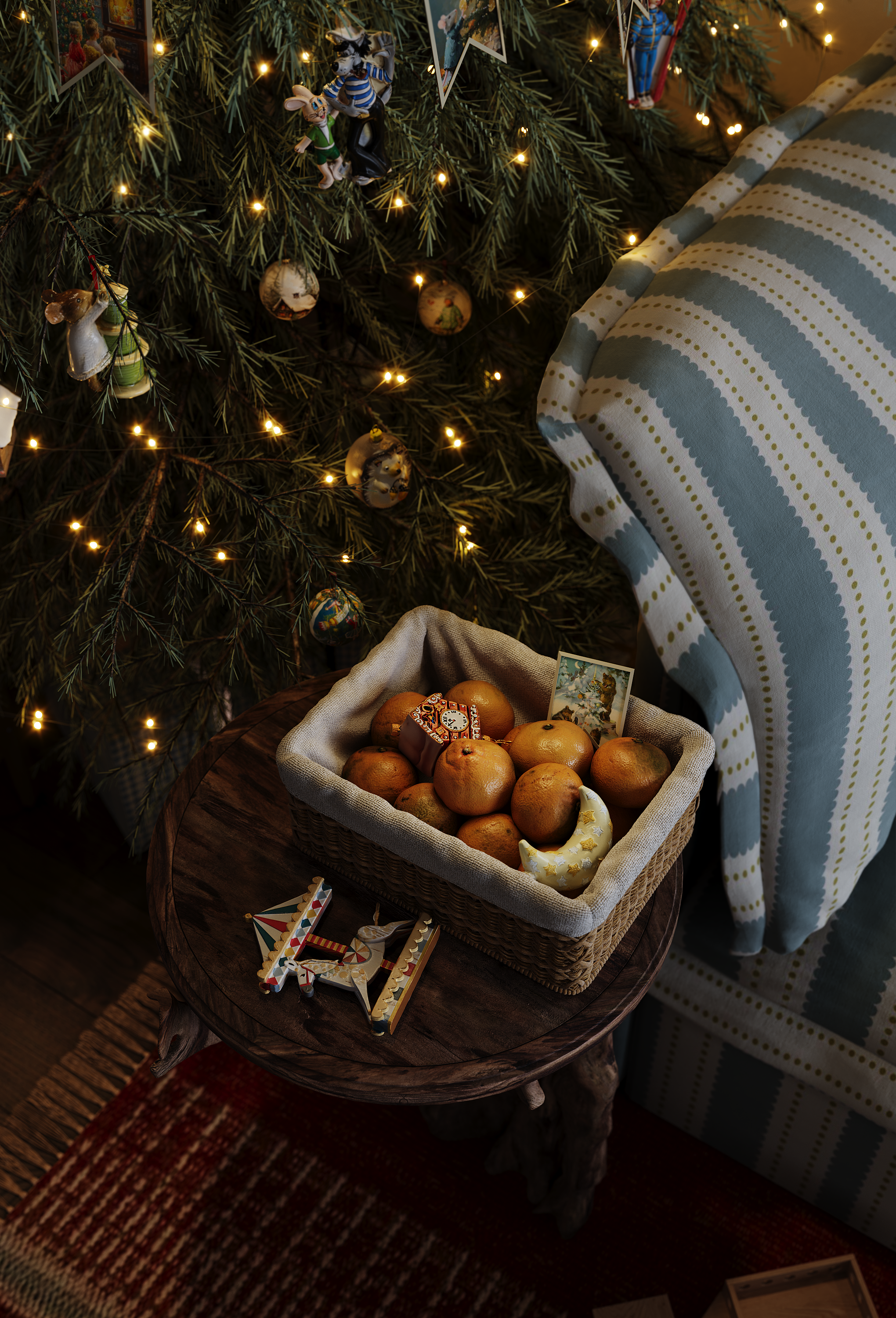 С наступающим Новым Годом - Работа из галереи 3D Моделей