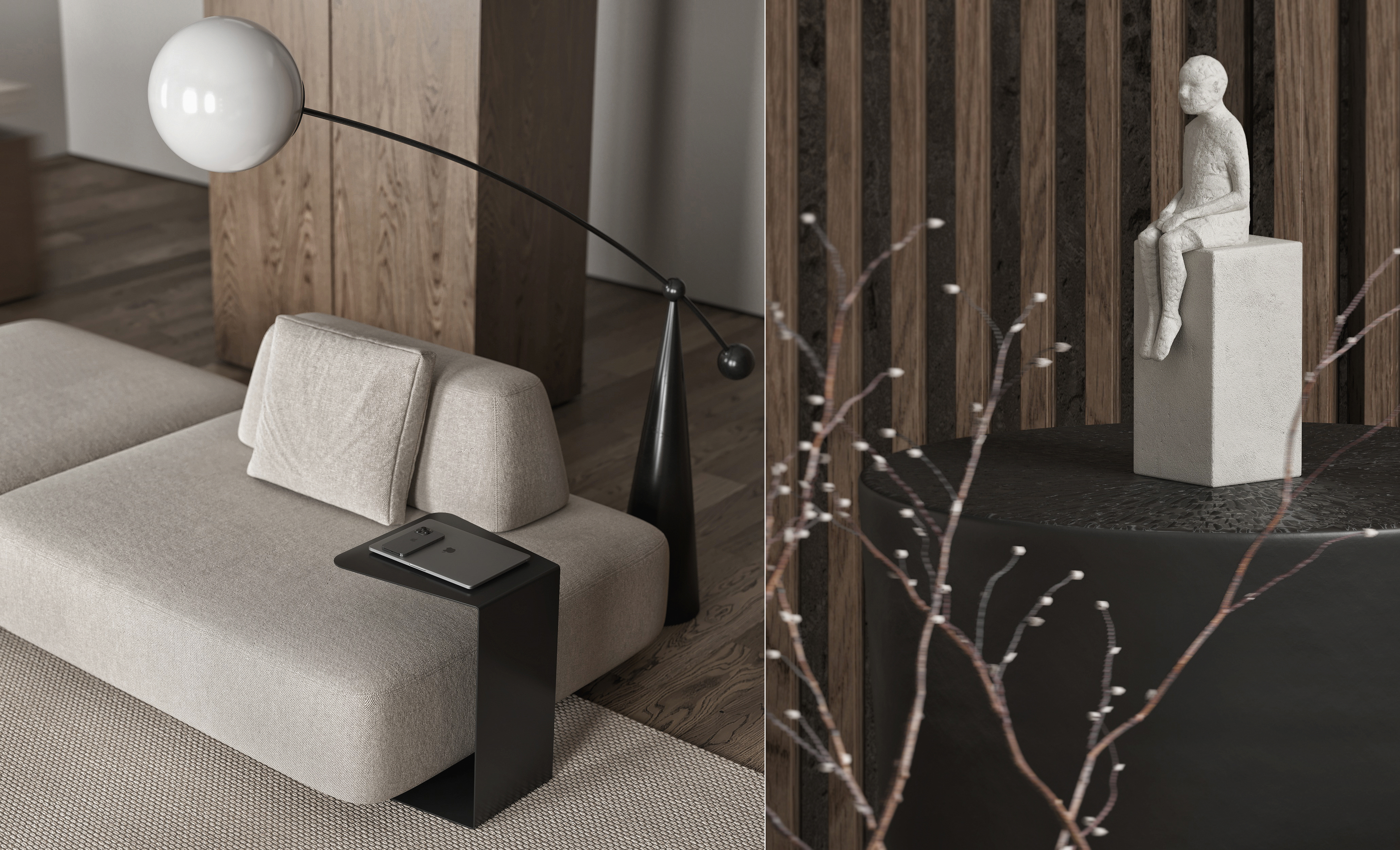 Kitchen & Living room - Работа из галереи 3D Моделей