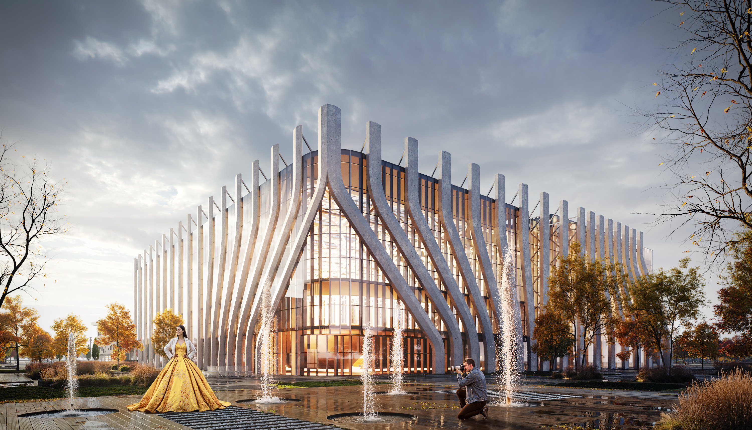 RHYTHMIC GYMNASTICS CENTER - Работа из галереи 3D Моделей