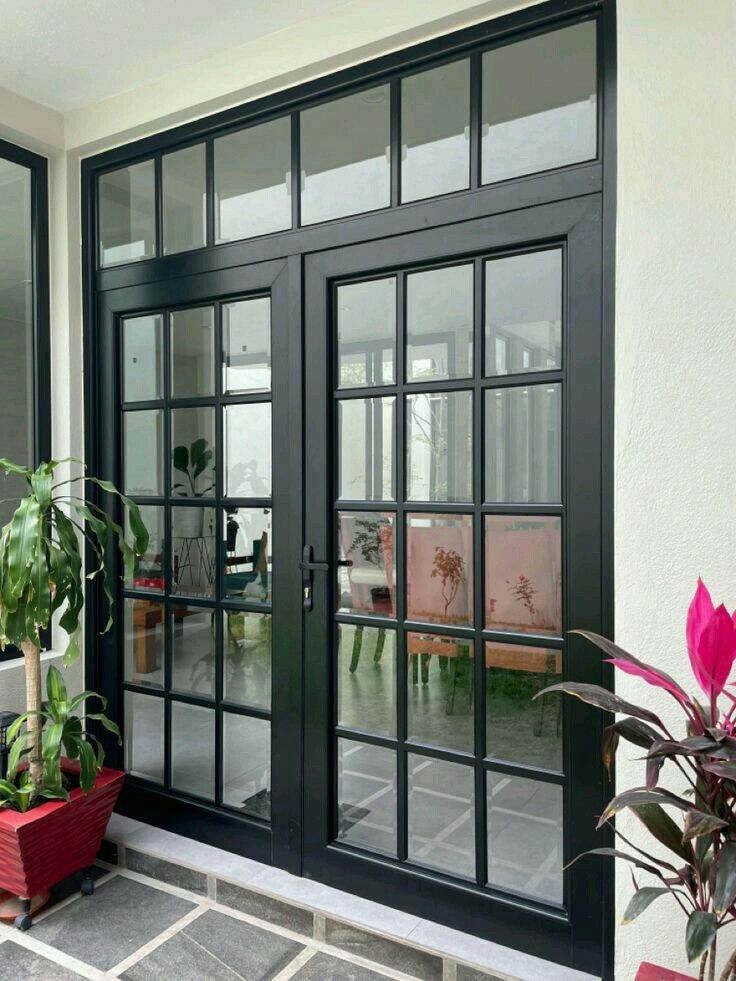 Exterior classical street doors.Entrance classic doors. Entrance to the ...